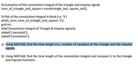 solved 1 given the following matlab code which generates a