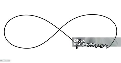 끝없는 사랑 개념 한 줄의 무한한 사랑 기호 라인 아트 스타일의 무한대 기호와 하트 모양의 창의적인 합성 영원히 지속되는 사랑 아이콘을 그리는 연속 선 검은색에 대한 스톡