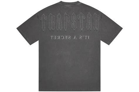 Trapstar Irongate Patchwork Tee Grey Enzyme Wash Mens Fw23 Gb