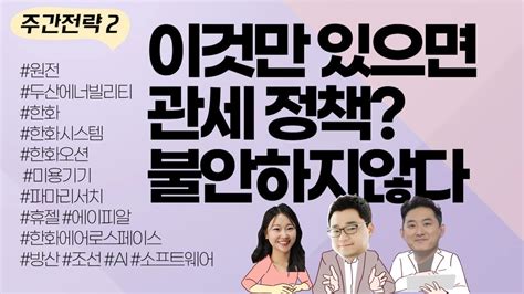 지금이라도 사야될 주식 업사이클 된 주도주 옥석고르기 원전 두산에너빌리티 한화 한화에어로스페이스 한화시스템 파마