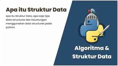 Belajar Algoritma And Struktur Data Python 04 Apa Itu Struktur Data — Minarsih Tech