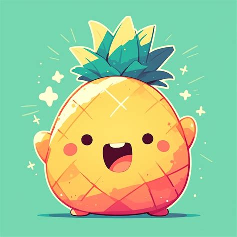 Premium Vector Diced Pineapple With Sprinkle Of Tajin