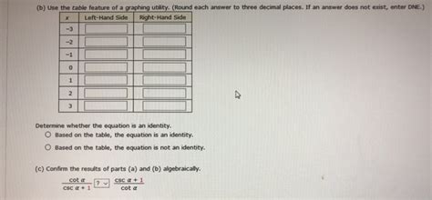 solved consider the following equation cot a csc a 1 csc