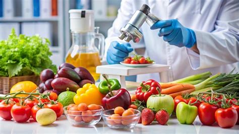 A Person Is Using A Bottle To Test The Vegetables Premium Ai