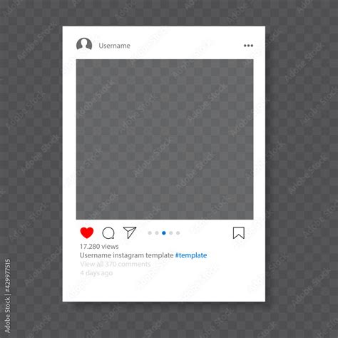 Instagram Web Mockup Screen Interface In Social Media Instagram Application Template