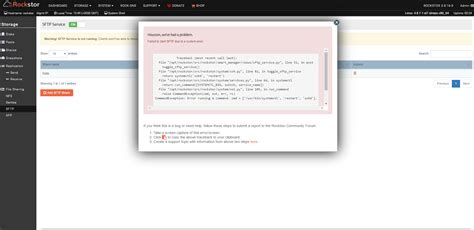 Failed To Start Sftp Due To A System Error Support Rockstor