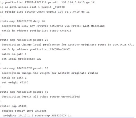 Ccnp Encor Route Map Example 12 17 Ocg Error Rccnp