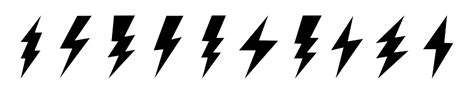 번개 볼트 아이콘 에너지 파워 Thnder 플래시 전기 볼트 기호 벡터 일러스트는 흰색 배경에 격리 뇌우 로고 세트 아이콘에 대한 스톡 벡터 아트 및 기타 이미지 Istock