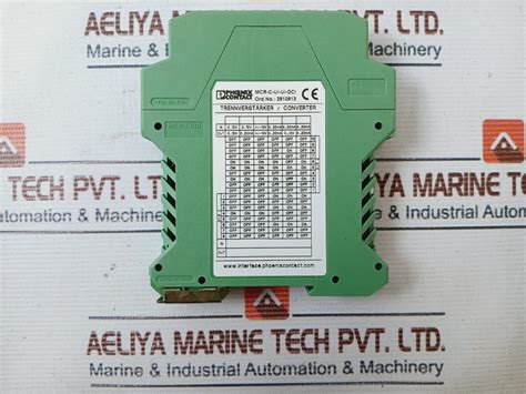 Phoenix Contact Mcr C Ui Ui Dci Converter Aeliya Marine