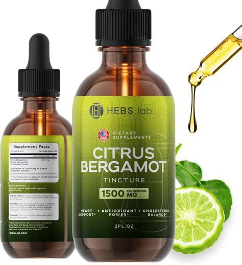Citrus Bergamot Liquid Drops Natural Supplement With