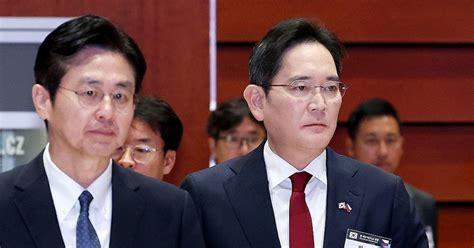 체코 비즈포럼 참석하는 이재용 삼성전자 회장