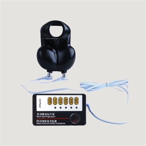 Electric Shock Pulse Scrotum Testicles Chastity LakToys