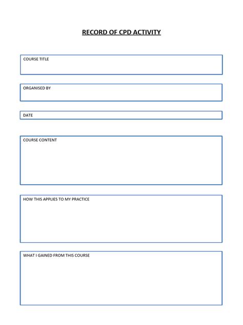 Record Of Cpd Activity Pdf Record Of Cpd Activity Pdf
