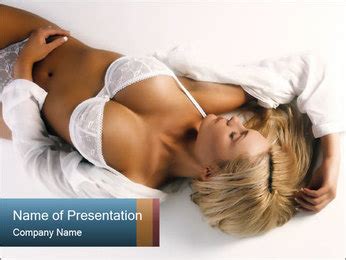 White Woman S Lingeri And Bed Linen PowerPoint Template Backgrounds Google Slides ID