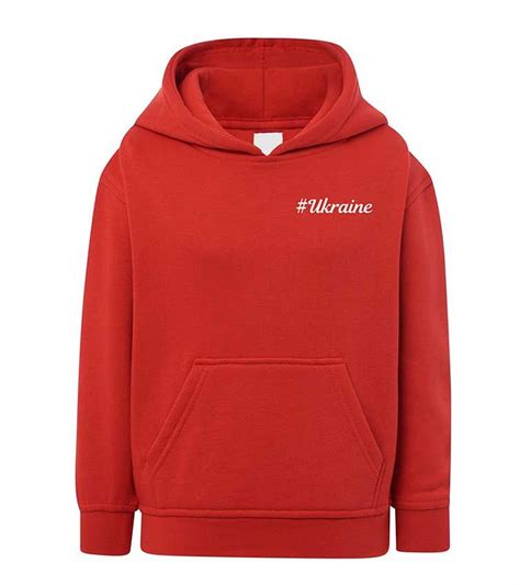 Худі для хлопчика з вишивкою Ukraine червоного кольору Etno City купити з доставкою