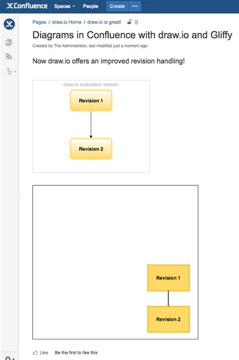 Confluence中的图版本控制：与集成的修订历史记录，gliffy不支持 Draw