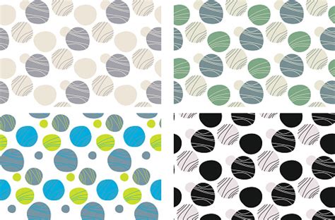 손으로 그린 매끄러운 패턴으로 원과 선을 낙서하십시오 섬유 직물 가구 실내 장식품 포장지 스크랩북 포장의 디자인을 위한 추상적인