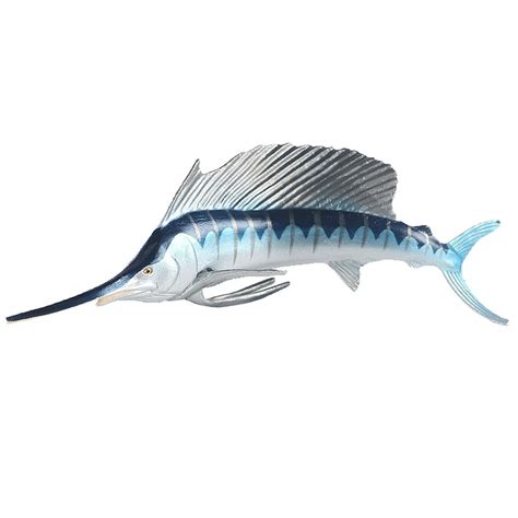 Holzlrgus Animal Figures Realistic Plastic Swordfish Marine Animals