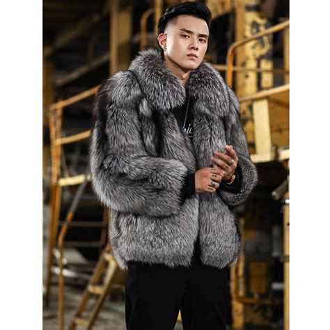 Mens Shearling Jacket In Gray Dennyanddora Shearling Jacket