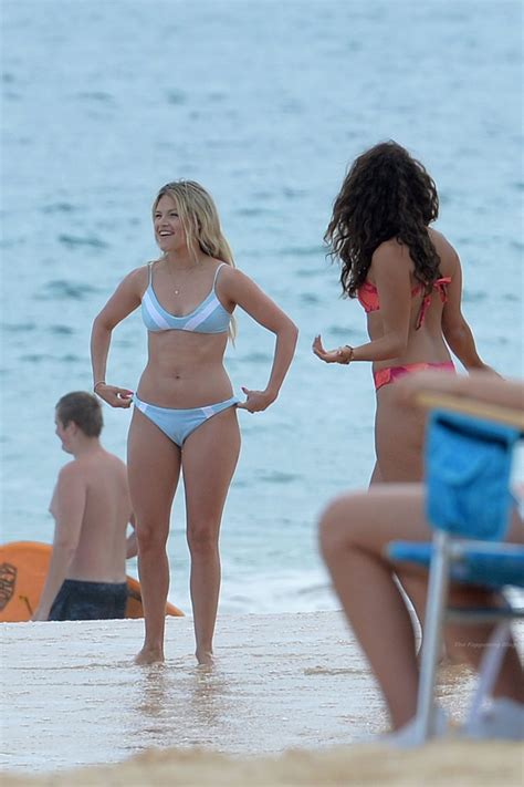 Witney Carson Looks Stunning In A Blue Bikini During Her Tropical