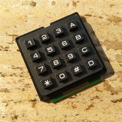 Jual Keypad Plastik Hard Case Hitam 4x4 Timbul 4 X 4 Arduino 4 4 Bandung Kota Bandung Marnov