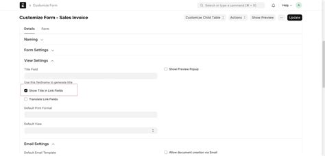 Can T Set Id Field As The Title Field Customize ERPNext Frappe Forum