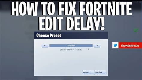 HOW TO FIX FORTNITE EDIT DELAY NO MORE EDIT DELAY YouTube
