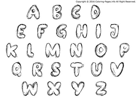 Bubble Letters Scratch Bash Coloring Pages Coloring Cool