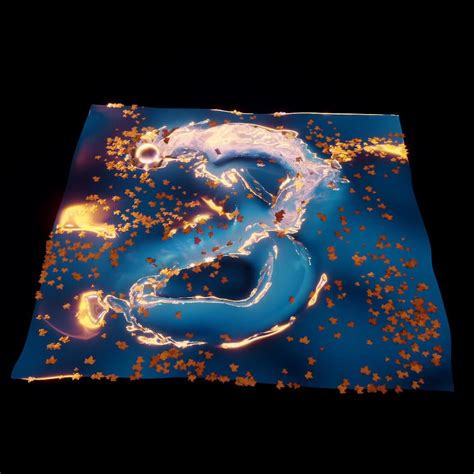 water 🌊 wave motion leafs 🍁 with geometry nodes [wip] r blender