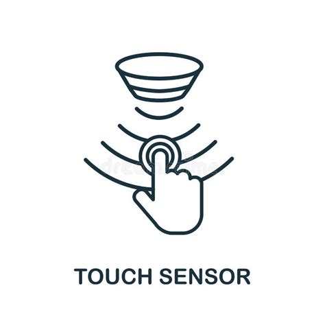 Touch Sensor Icon Set Premium Symbol In Different Styles From Sensors Icons Collection
