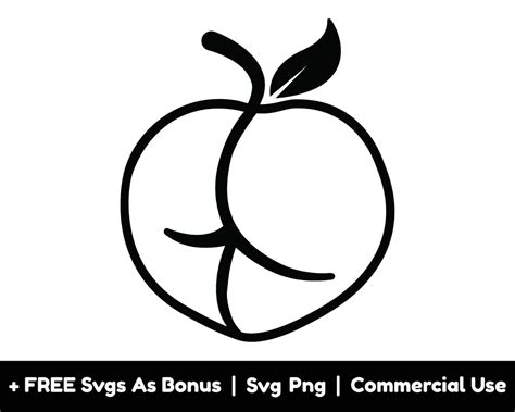 Peach Butt Clipart Image Svg Png Files Funny Svg Sarcasm Svg Sassy