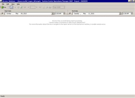 kwan s system center experience error accessing acs reports cannot