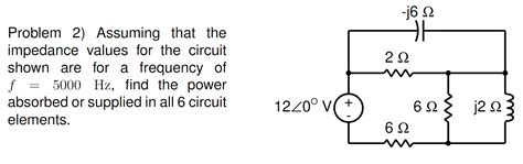 Solved Problem 2 Assuming That The Impedance Values For The