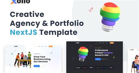Xolio Creative Agency And Portfolio Nextjs Template Site Templates Ft