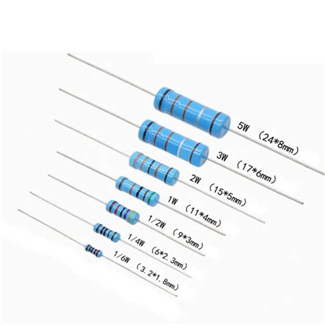 1 4w 1 High Precision Metal Film Resistors Five Color Ring Many Sizes Available Ebay