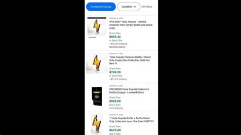 Empty Bottles Of 250 Tesla Tequila Been Sold For Upto 999 On Ebay