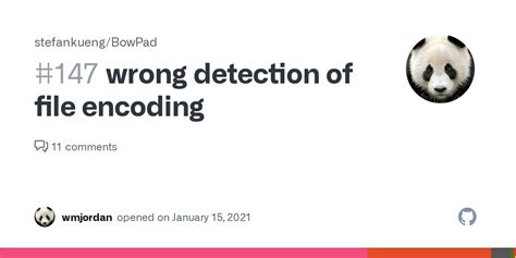 Wrong Detection Of File Encoding · Issue 147 · Stefankuengbowpad · Github