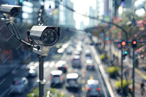 Premium Photo Smart City Surveillance Systems With Facial Recogn