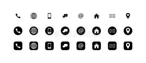 icon set web icons collection stock vector illustration of home
