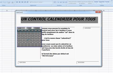 [toutes Versions] Un Calendar Pour Tous Control Calendrier Page 2