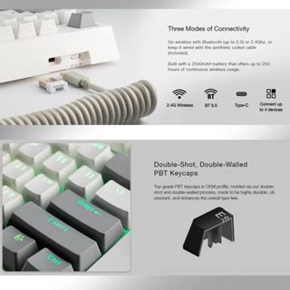 Tecware Phantom Elite Wireless Keys RGB Modes Mechanical Keyboard Phantom Plus Shopee