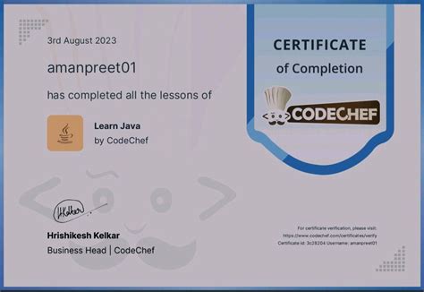 Amanpreet Kaur On Linkedin Codechef Java Codechef