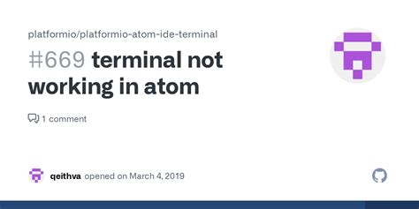 Terminal Not Working In Atom · Issue 669 · Platformio Platformio Atom Ide Terminal · Github