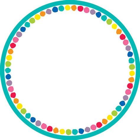 Color My Classroom Circles Editable {uprint} Schoolgirl Style