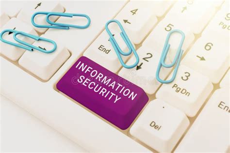 Conceptual Display Information Security Word For Infosec Preventing Unauthorized Access Being