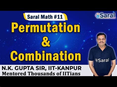 Permutation And Combination Class 11 And Iit Jee Preparation Esaral