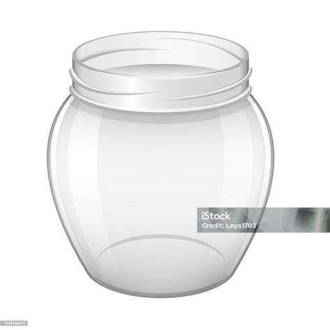집에서 만든 잼을 위한 빈 유리 항아리 현실적인 스타일 벡터 일러스트입니다 흰색 절연 0명에 대한 스톡 벡터 아트 및 기타 이미지 Istock
