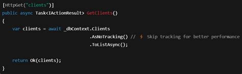 Dotnet Entityframeworkcore Asnotracking Performance