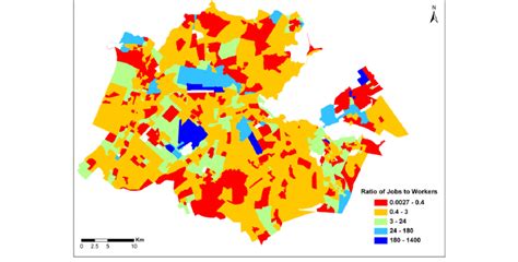 Functional Mixture Of Employment And Inhabitants Geometric Interval