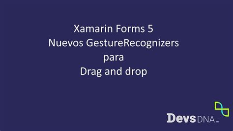 xamarin forms 5 drag and drop gesturerecognizer youtube